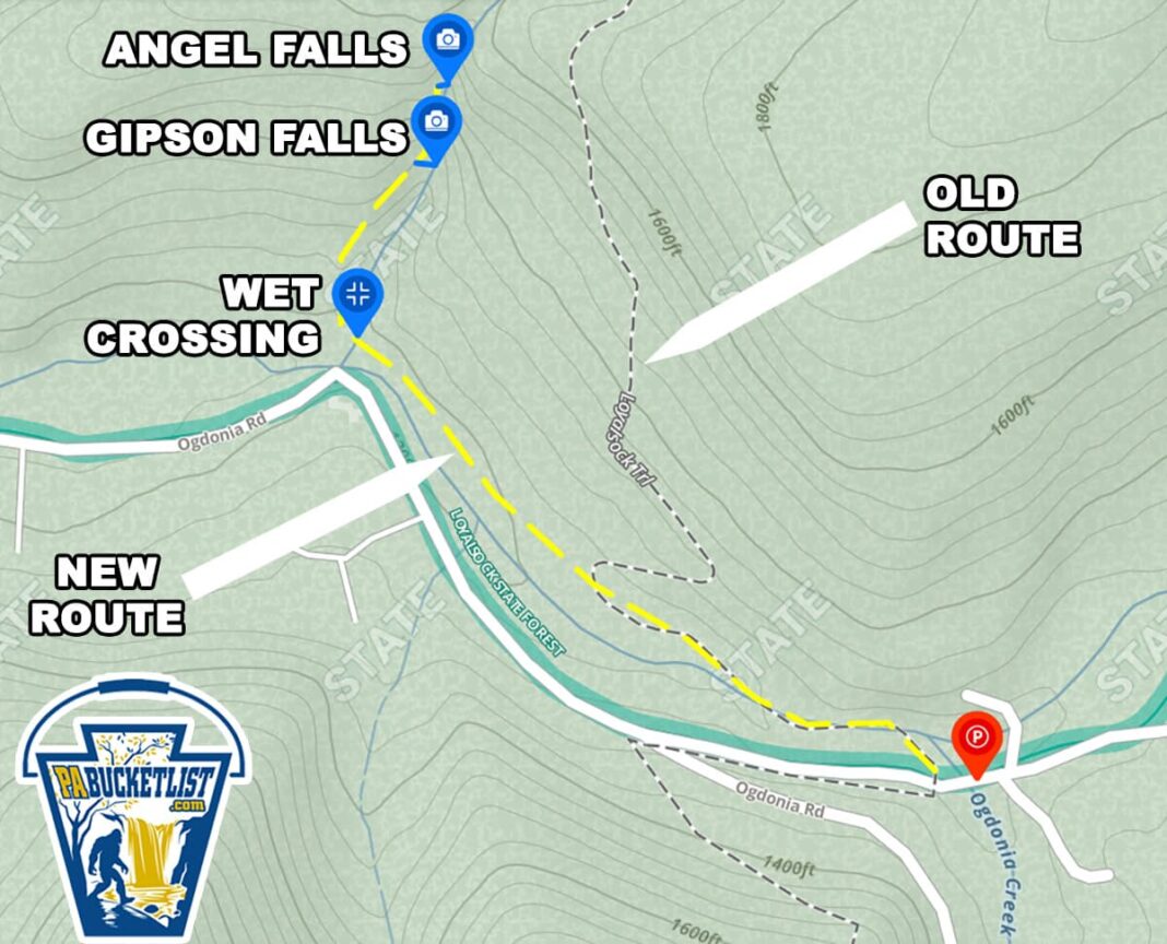 Exploring Angel Falls in the Loyalsock State Forest