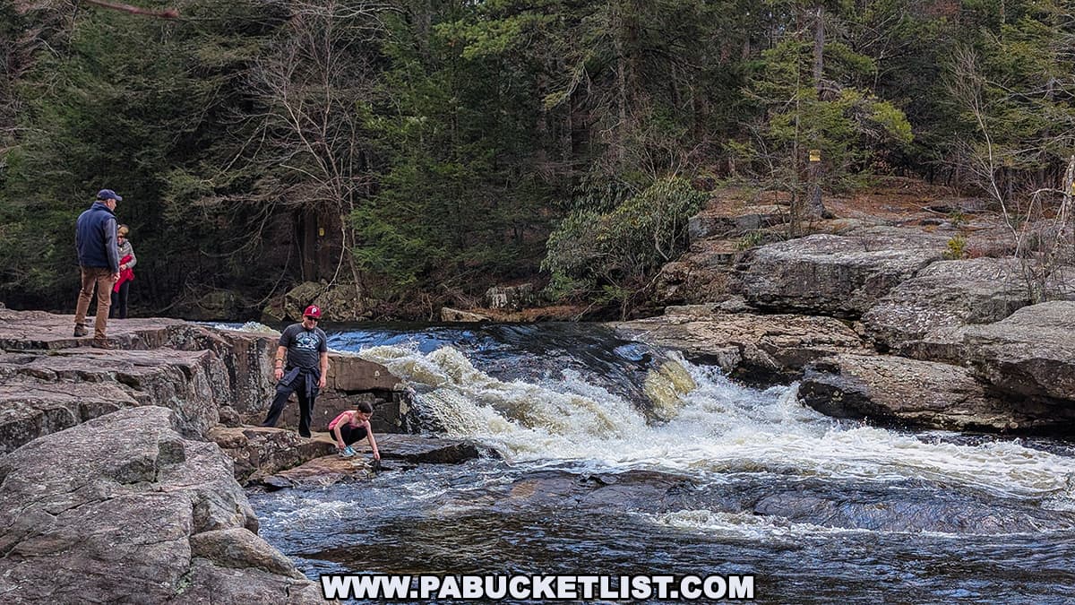 Exploring Tobyhanna Falls in Monroe County