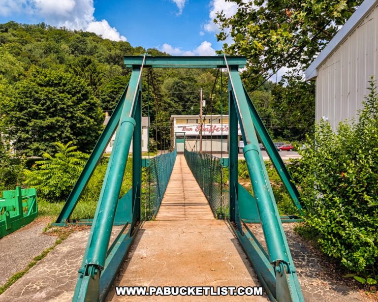 Exploring the Hooversville Swinging Bridge in Somerset County - PA ...