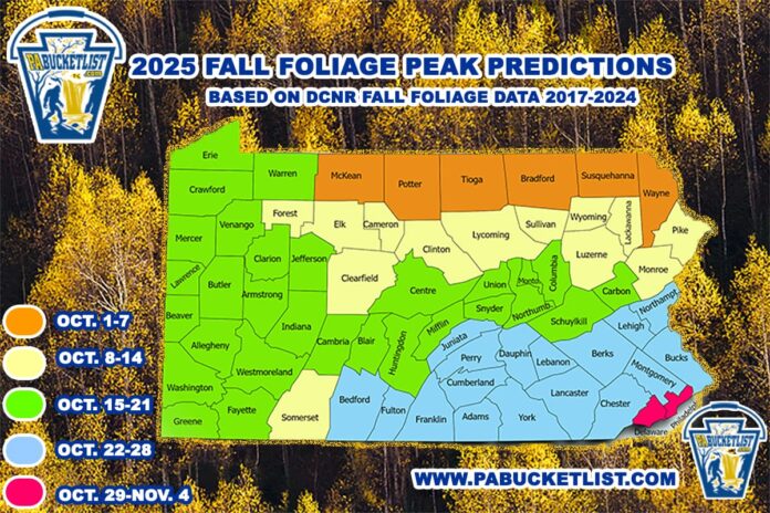 101 Fabulous Fall Foliage Destinations in PA